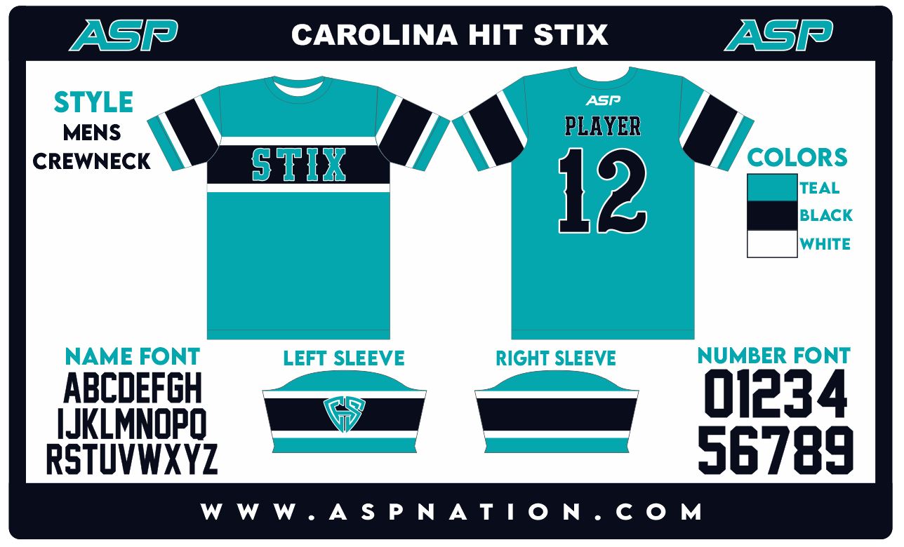 Carolina Hit Stix Baseball Mens/Boys Full Sublimation Uniform Short Sl ...