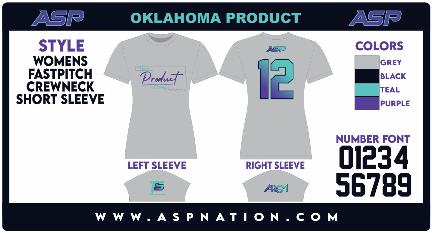 Oklahoma Product Fastpitch Womens/Girls Full Sublimation Uniform Short ...