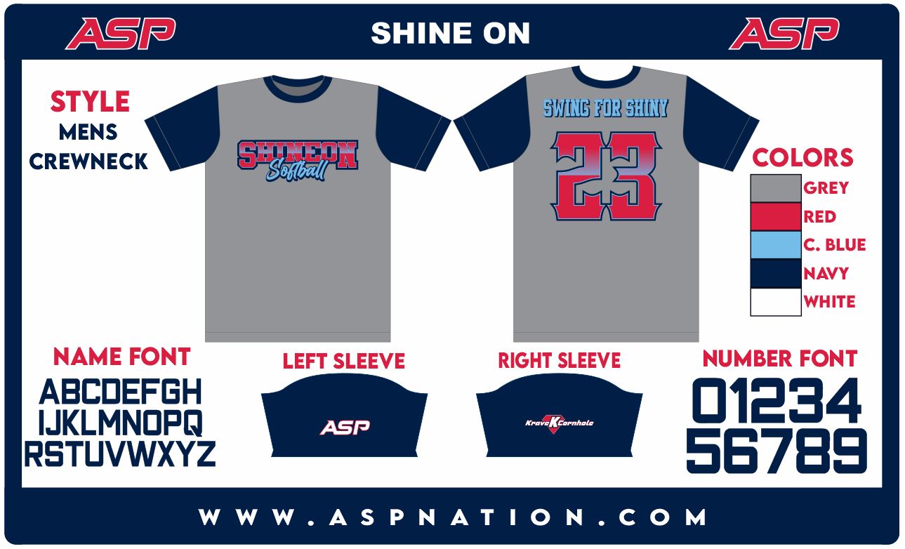 Shine On Slowpitch Mens Full Sublimation Uniform Short Sleeve – ASP Nation